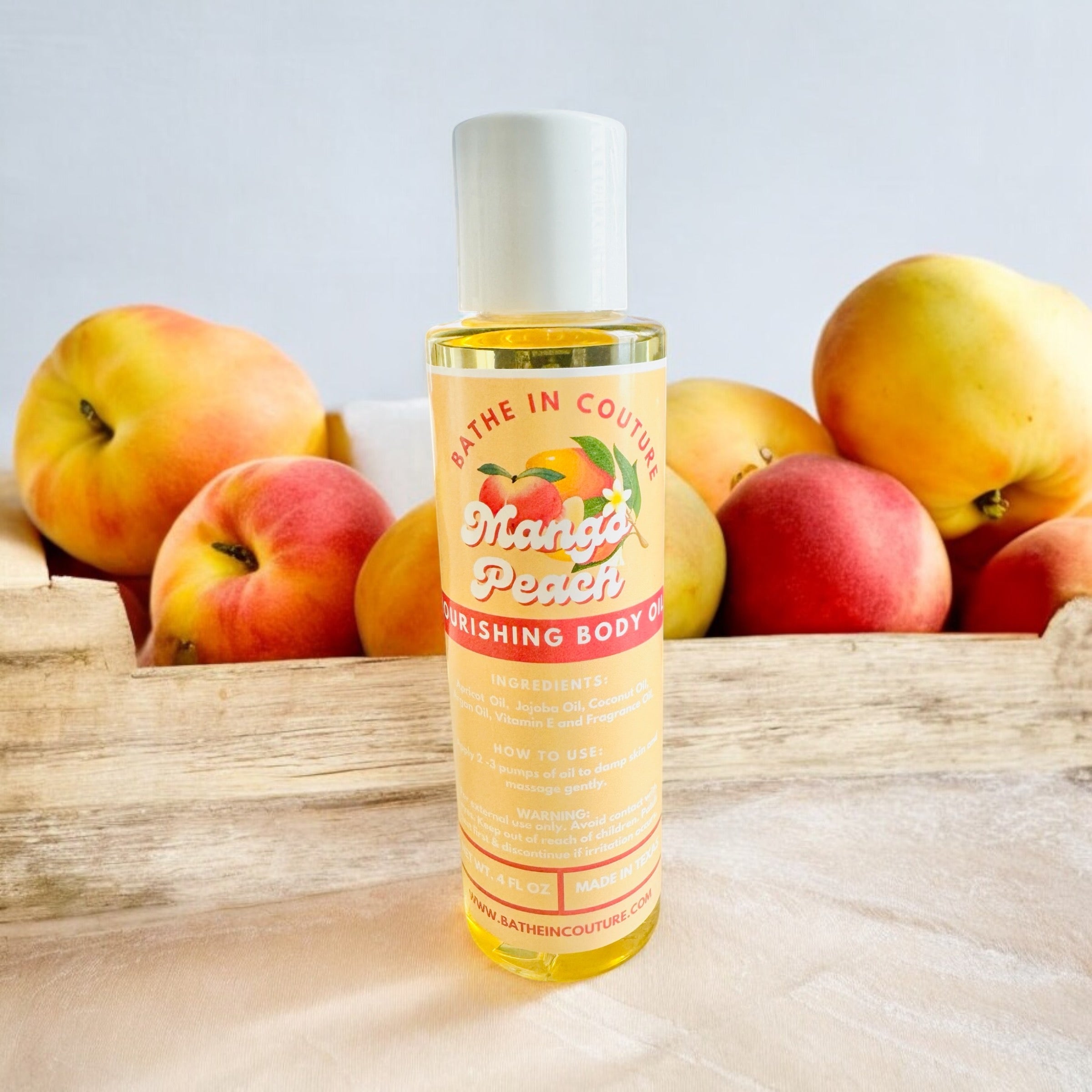 Mango Peach Body Oil Mango Peach Body Oil Mango Peach Body Oil Mango P – Bathe In Couture Soapery